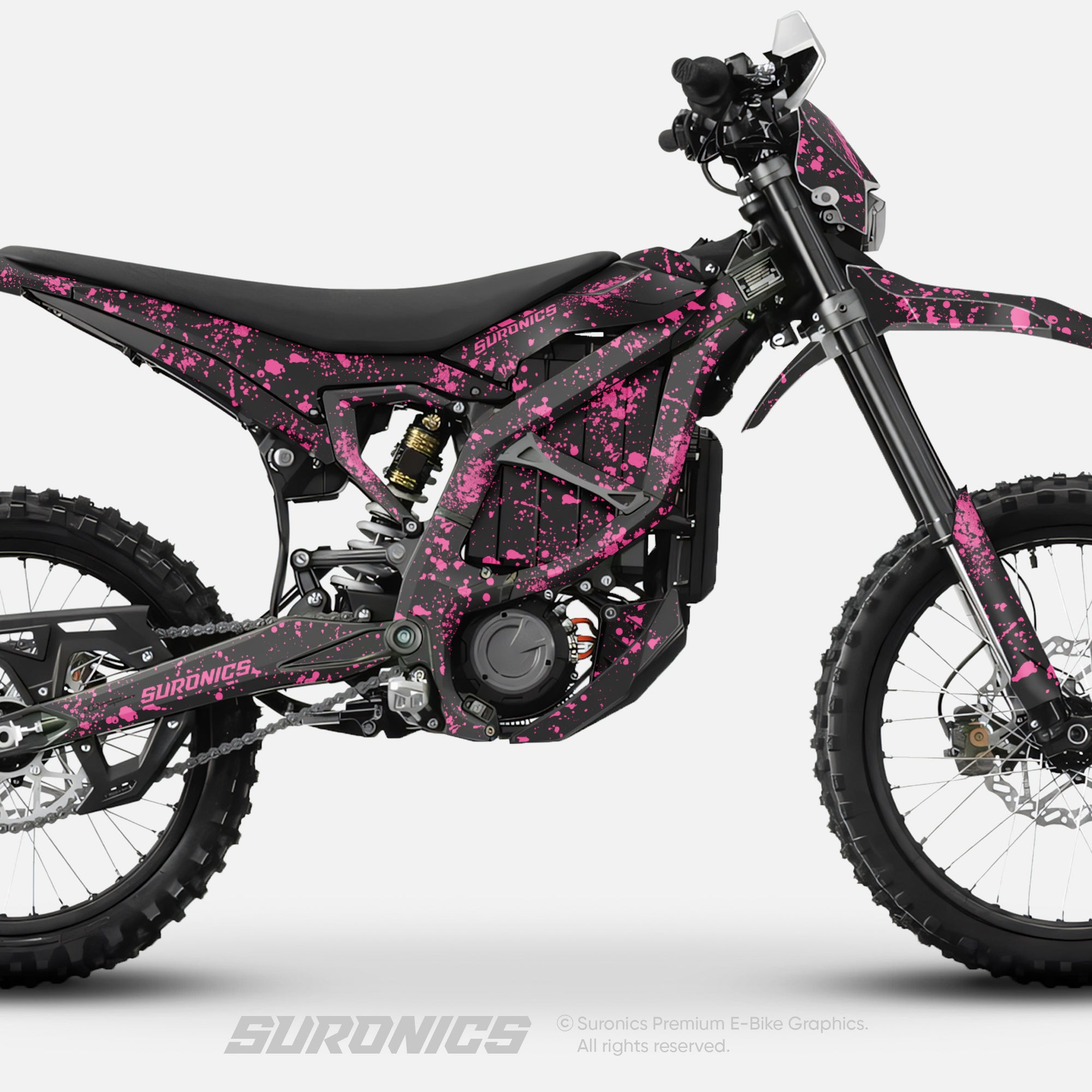 SPLATTER BLACK PINK Surron Ultra Bee Graphics kit – Suronics