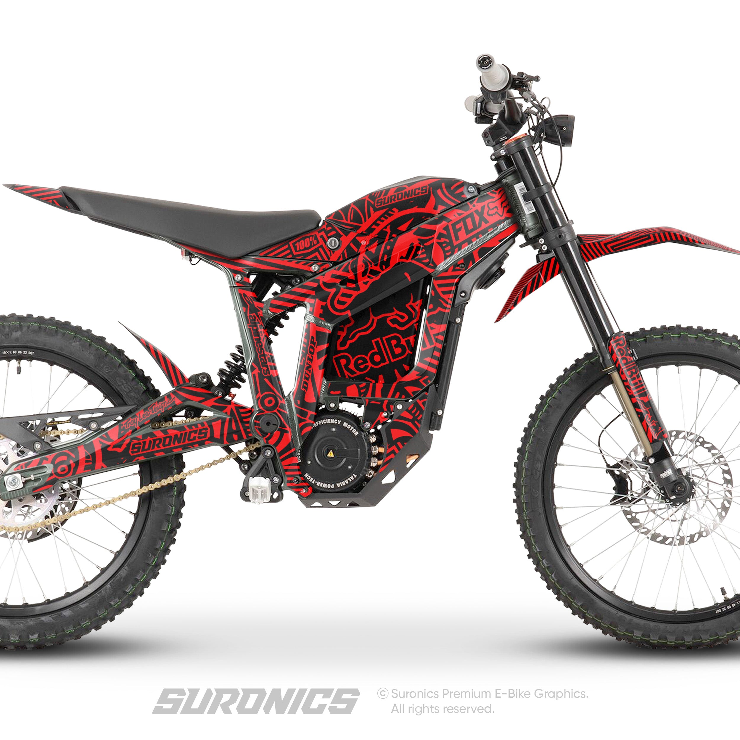 RACE ART BLACK RED Talaria Sting MX3 MX4 Graphics kit – Suronics