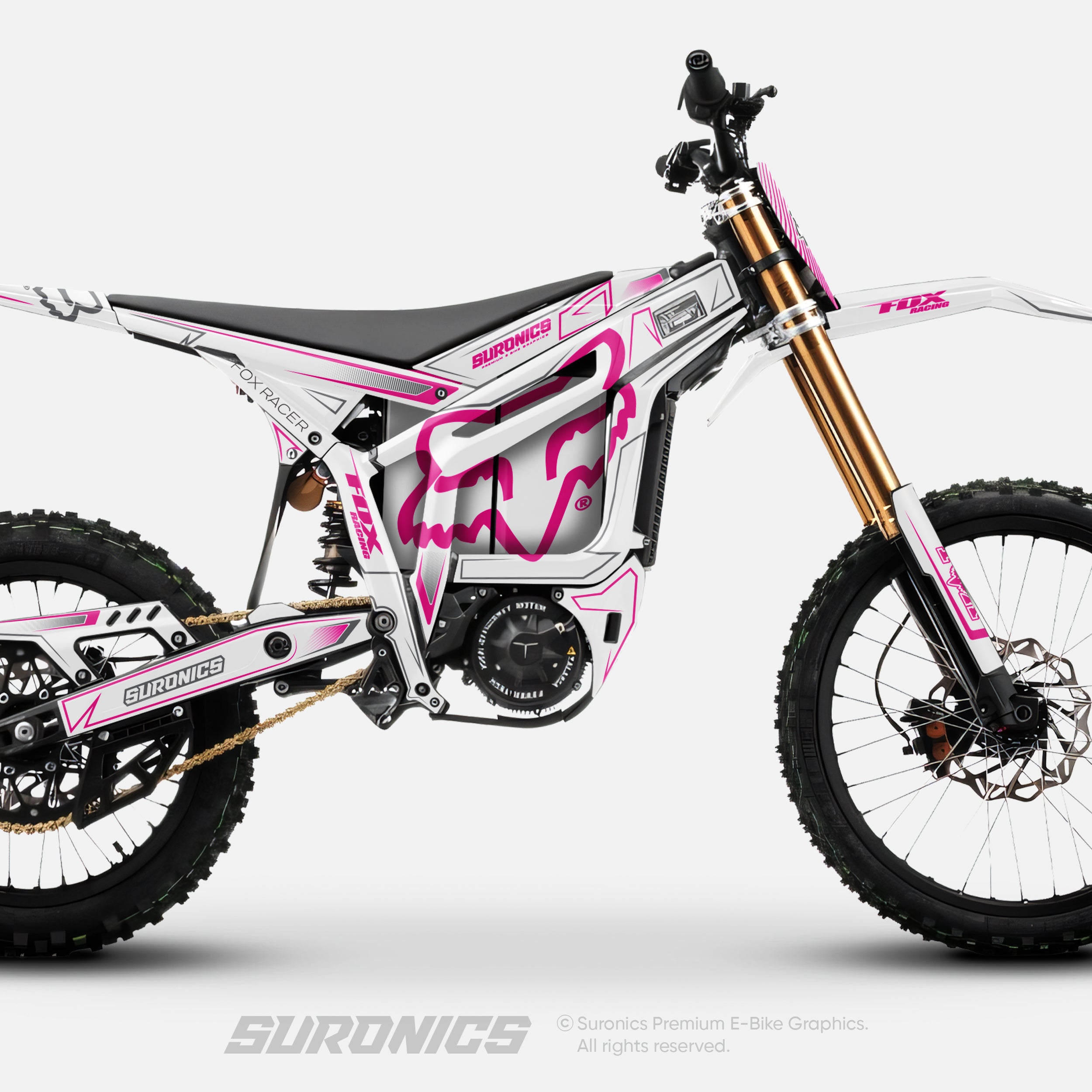 FOX RACER WHITE MAGENTA Talaria Komodo Graphics kit – Suronics