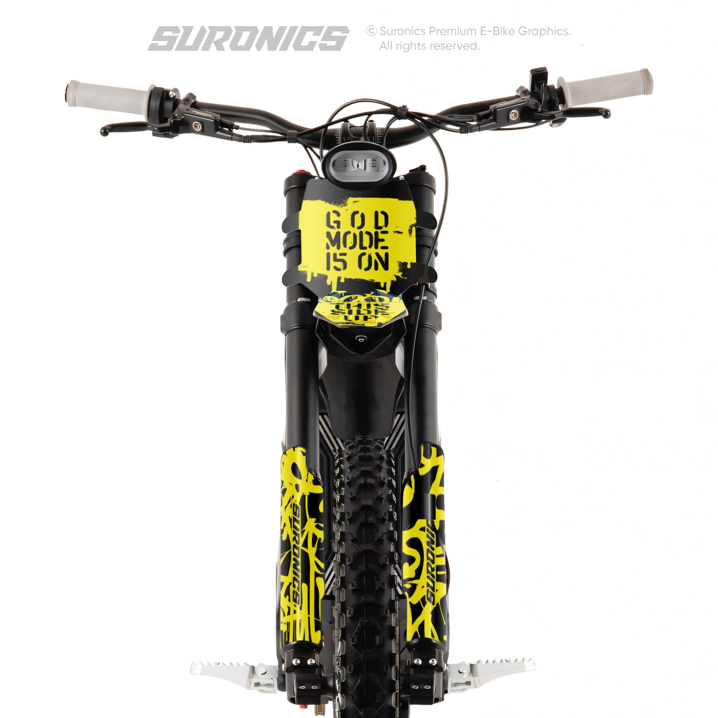 STREET GHOST BLACK YELLOW Talaria Sting MX3 MX4 Graphics kit – Suronics
